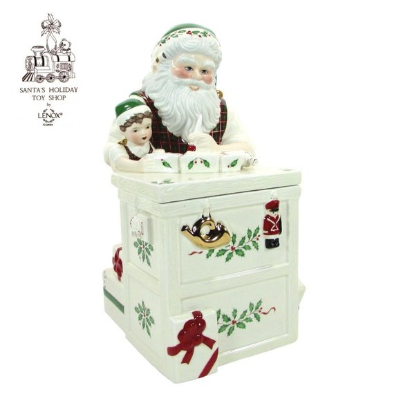 Lenox | Holiday | Vintage Santas Holiday Toy Shop Workbench Christmas ...